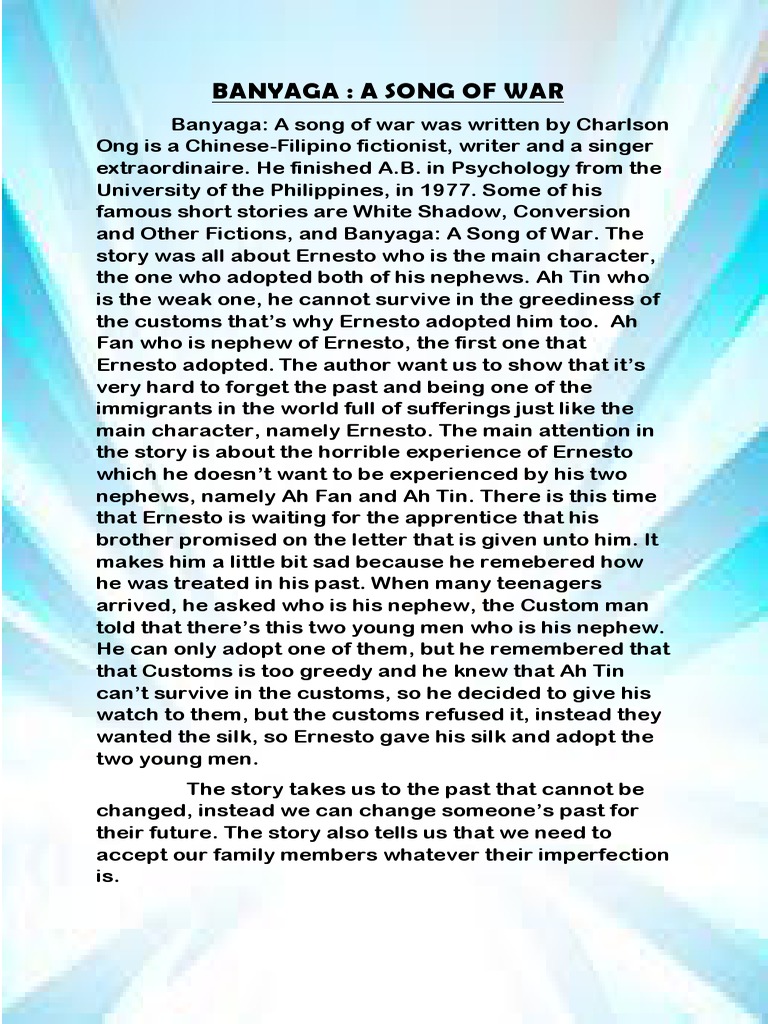 Banyaga: A Song of War | PDF