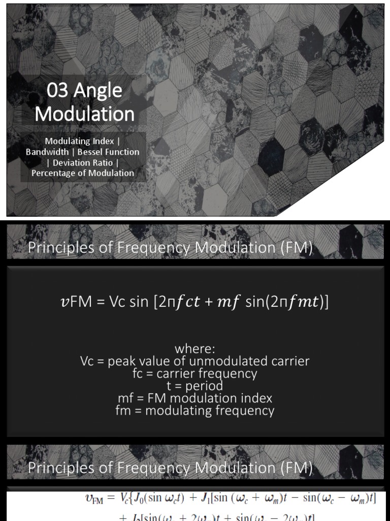 03 Angle Modulation - Examples (Modulation Index, Bandwidth, Bessel ...