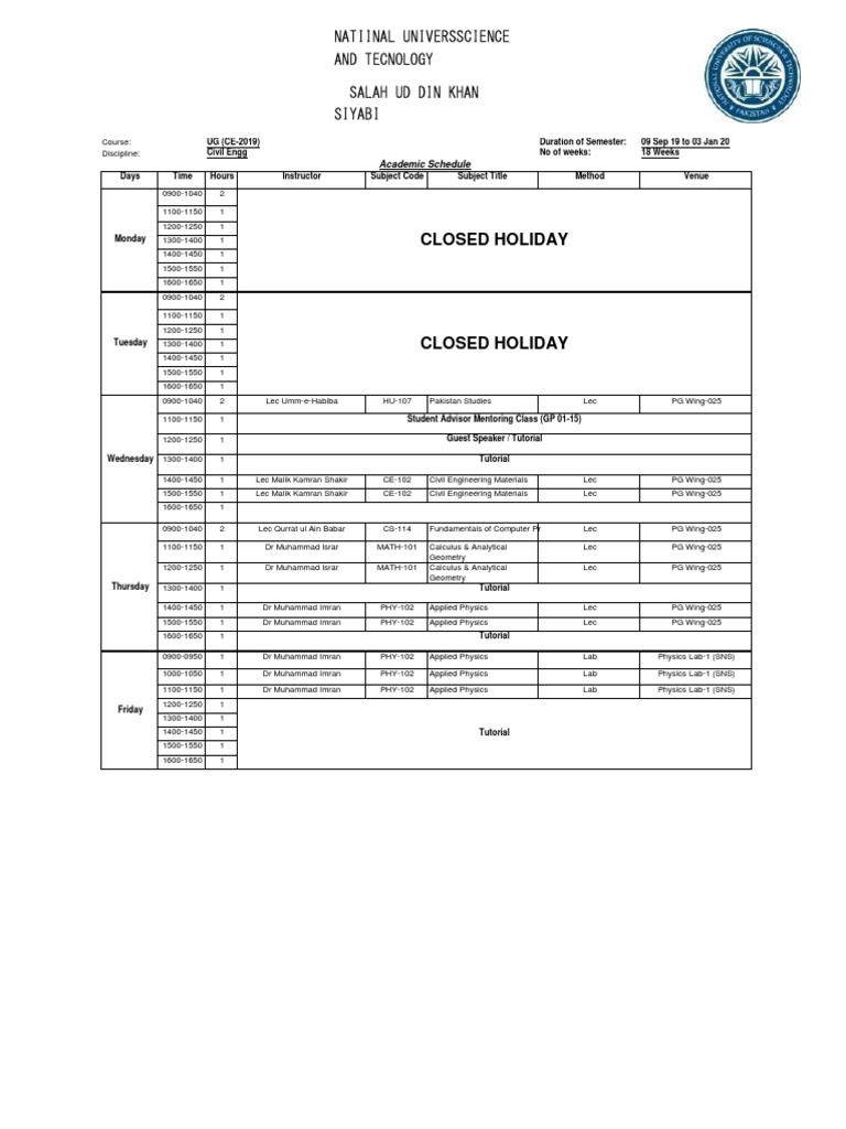 NUST Monogram | PDF | Academia | Nature