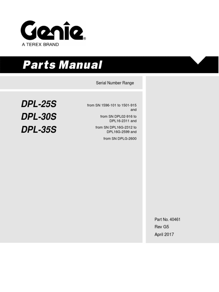 DPL-25S DPL-30S DPL-35S: Serial Number Range | PDF | Washer (Hardware ...