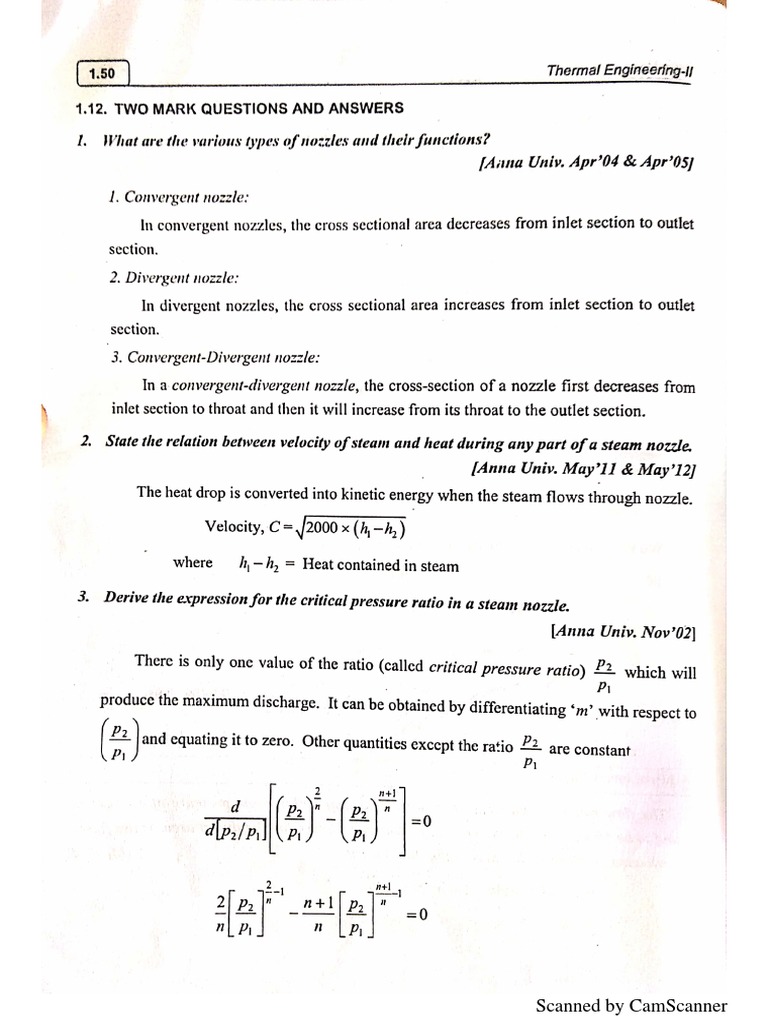 Thermal engineering-II | PDF