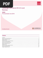 Cambridge AS & A Level Business Syllabus 2026-2028 | PDF | Marketing ...