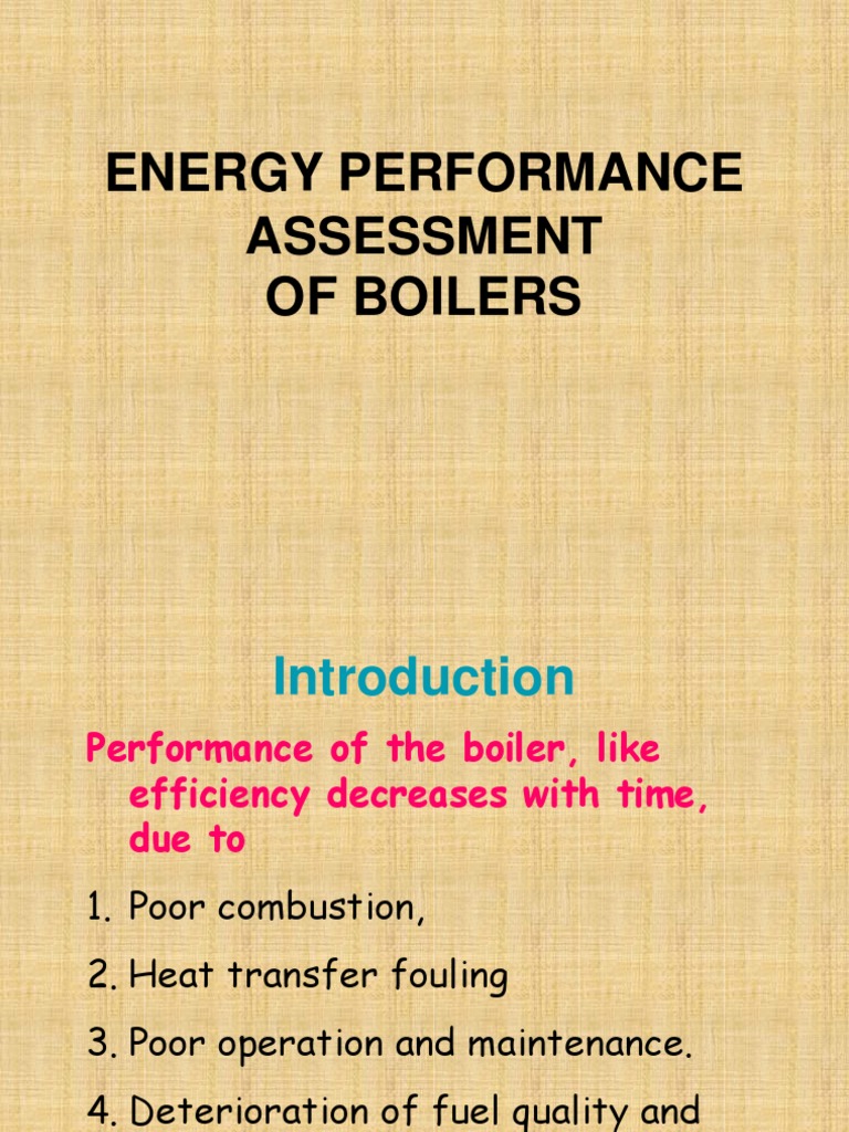 Energy Performance Assessment of Boilers | PDF | Boiler | Chemistry
