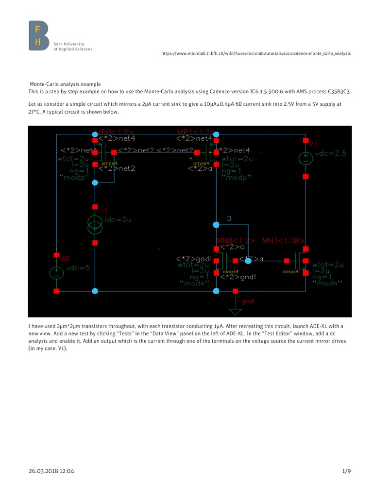 Monte-Carlo Analysis Example | PDF | Monte Carlo Method | Computer Engineering