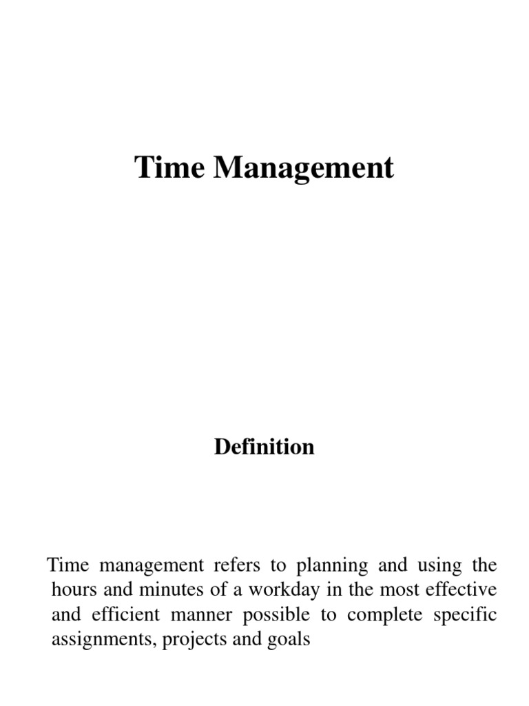 Time Management | Download Free PDF | Time Management | Professional Skills