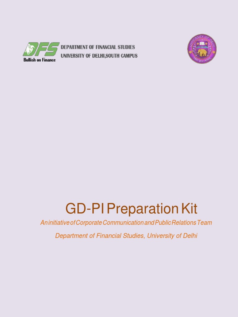 GDPI Kit | PDF | Master Of Business Administration | Engineering