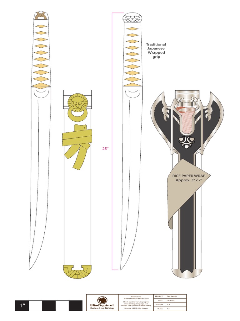 Traditional Japanese Wrapped Grip: Blindsquirrel | PDF