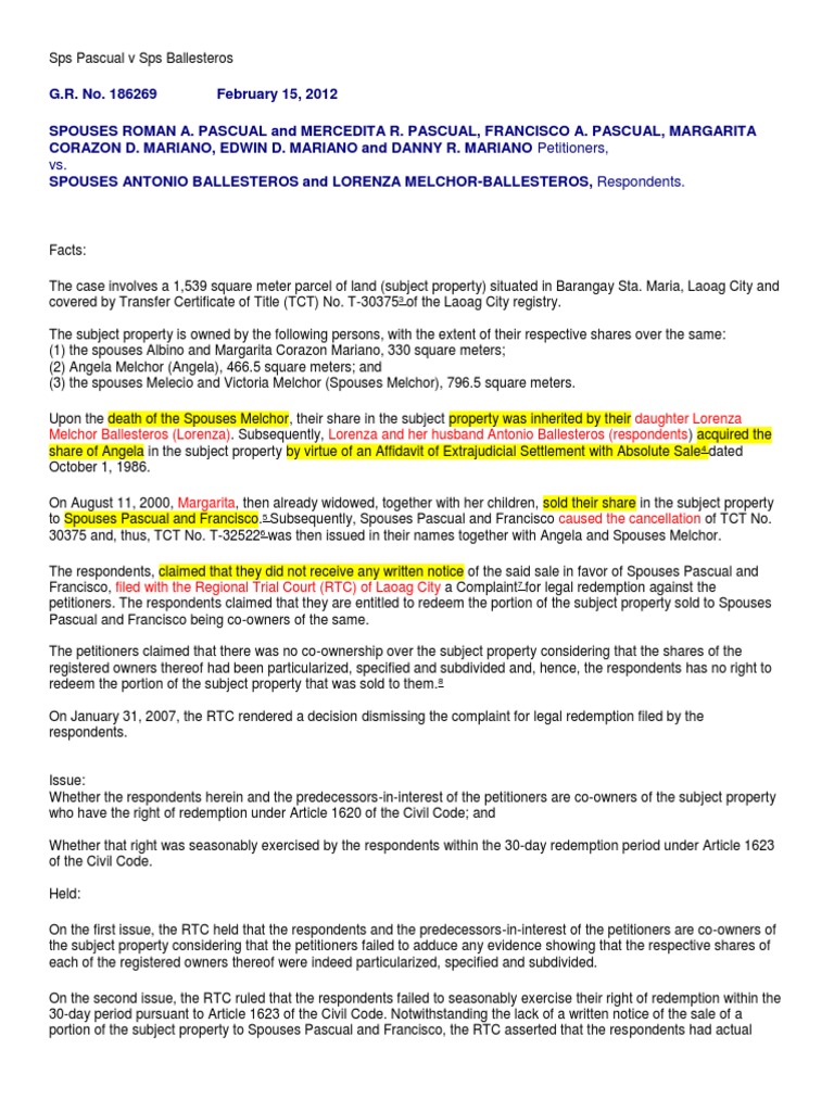 StatCOn CHapter 2 Digest Cases | PDF | Leasehold Estate | Bail
