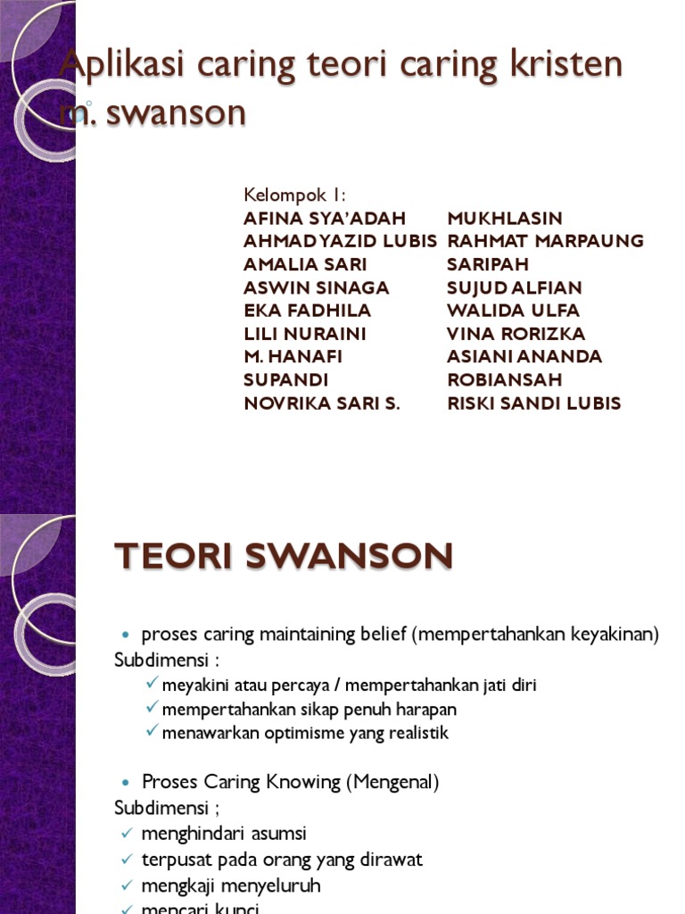 Caring Swanson | PDF | Kesehatan Holistik