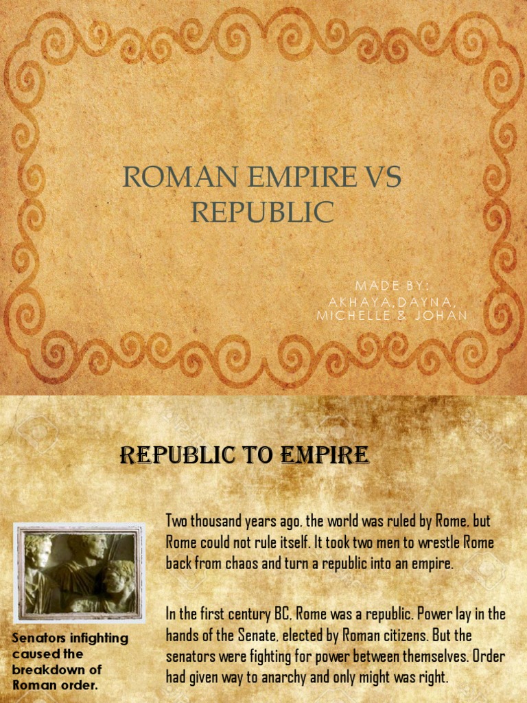 Roman Empire vs Republic: How Julius Caesar and Augustus Transformed ...