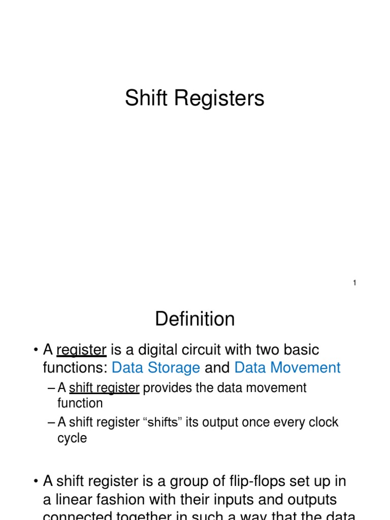 Shift Register | PDF | Electronic Design | Computer Architecture