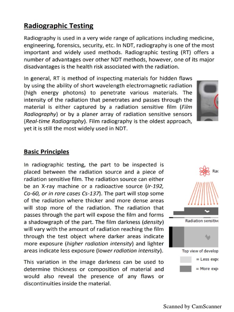 Radiography Test | PDF