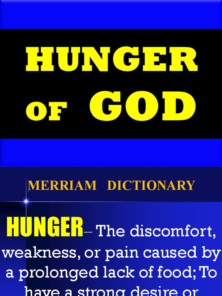 Hunger For God | PDF