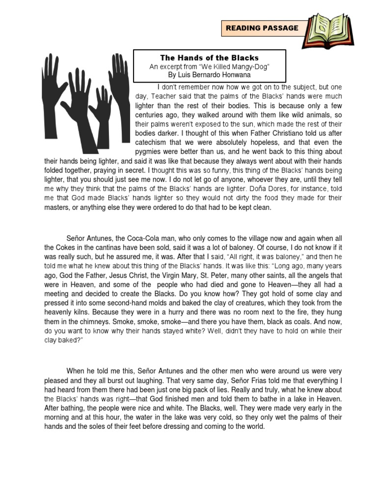 U1L1 The Hands of The Blacks | PDF