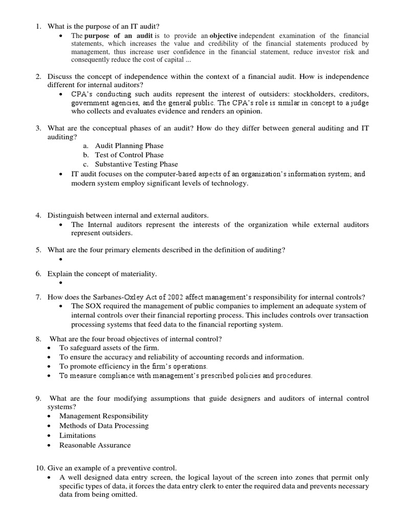 ICT Assignment 1 | PDF | Internal Control | Audit