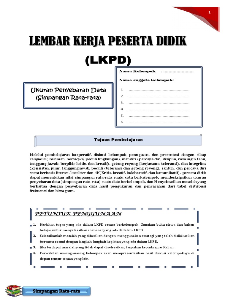 Analisis Simpangan Rata-Rata Data Tinggi Badan Siswa [DOKUMEN]: 1 ...