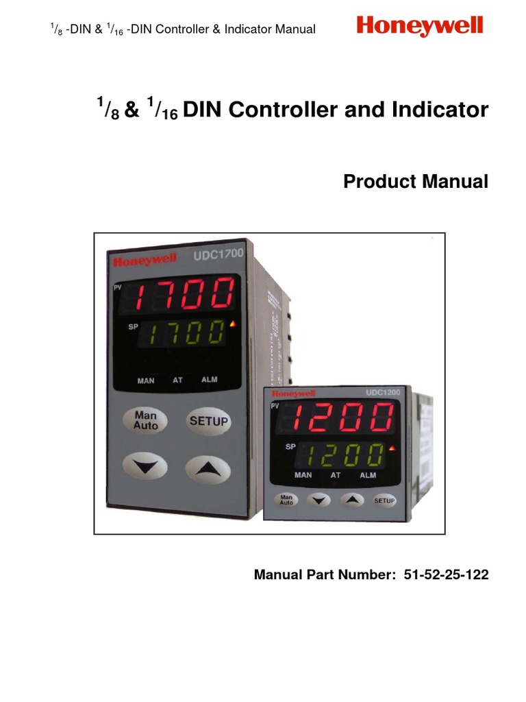 DIN Controller and Indicator: Product Manual | PDF | Control Theory ...