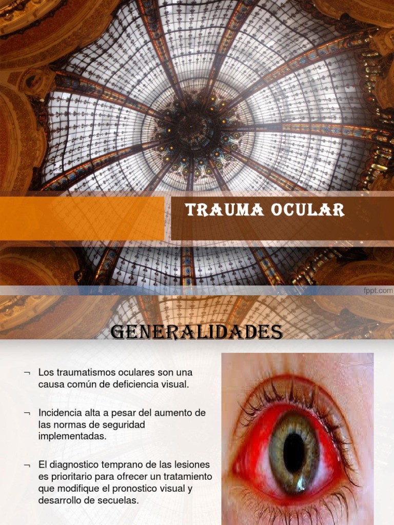 Trauma Ocular y Nasal | PDF | Lesión | Ojo humano
