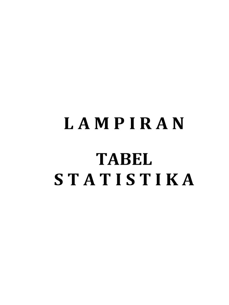 Statistical Data Table | PDF
