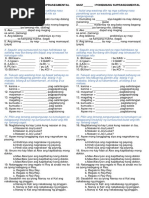 Pagsusulit Sa Ponemang Suprasegmental Grade 9 | PDF
