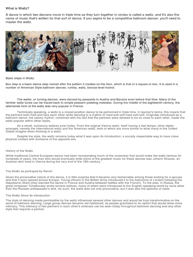 Waltz | Download Free PDF | Waltzes | Ballroom Dance