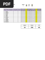 Contract Labour Attendance Sheet | PDF | Business