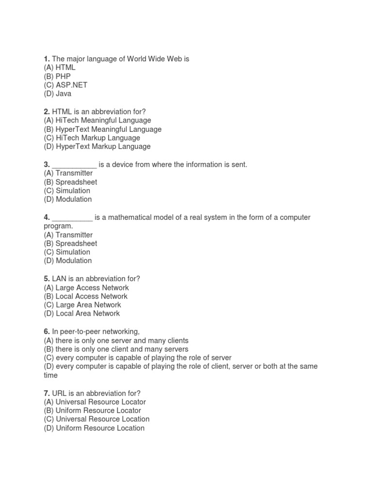 MCQS | PDF | Network Topology | Computer Network