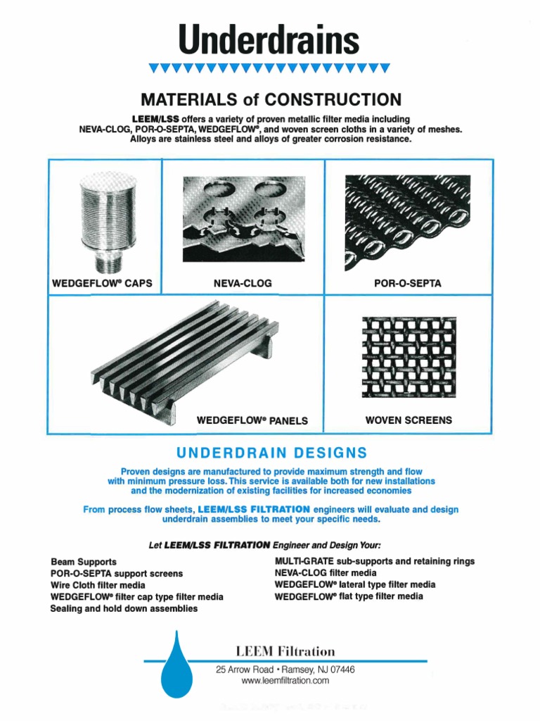 Underdrain | PDF | Filtration | Corrosion