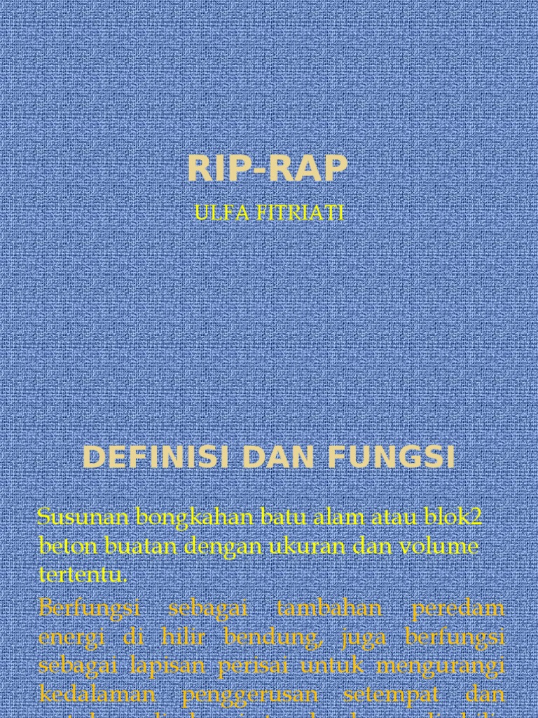 Rip-Rap | PDF