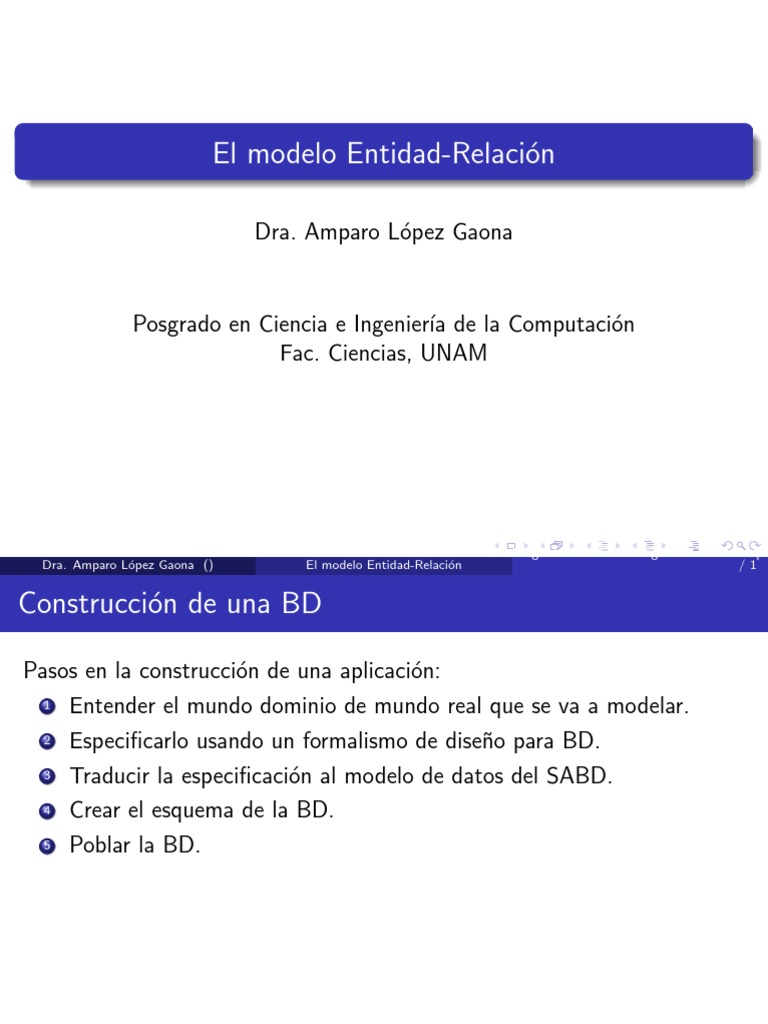 A ER | PDF | Modelo conceptual | Modelado científico