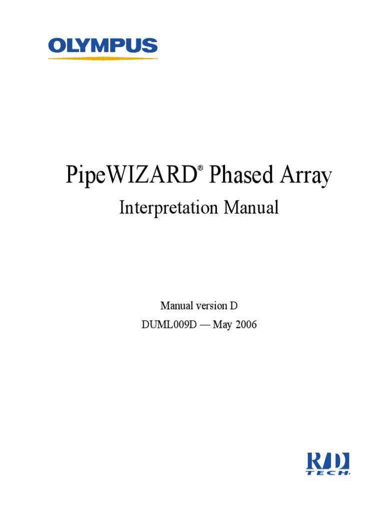 DUML009D-PipeWIZARD Phased Array Interpretation Manual | PDF ...