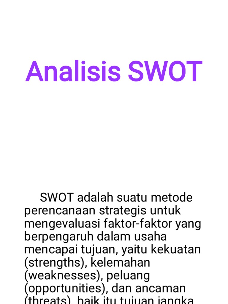 Analisis SWOT-WPS Office PDF | PDF