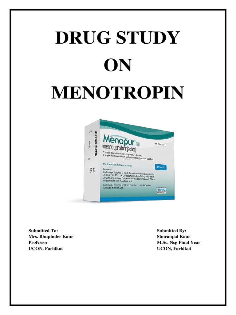 Menopur | PDF | Pharmacokinetics | Menstruation