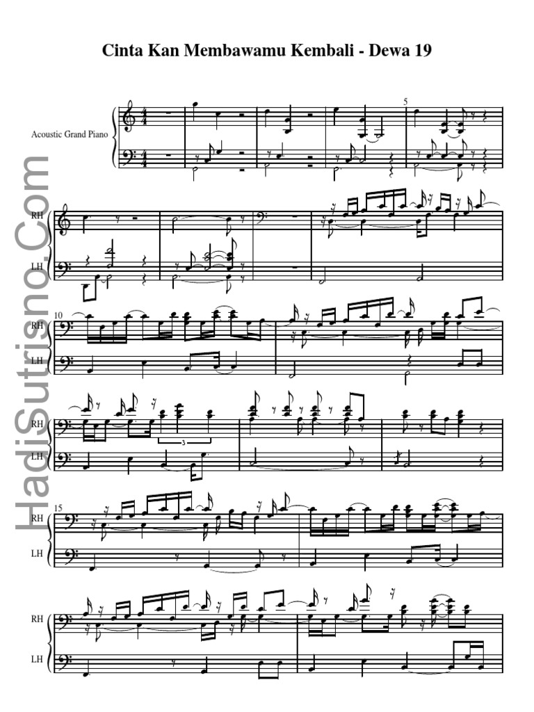 Dewa19 Cinta Kan Membawamu Ke PDF | PDF | Musical Groups | Musicians