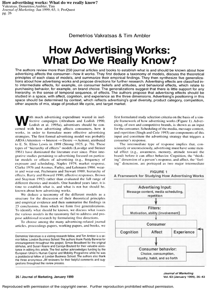 How Advertising Works | PDF