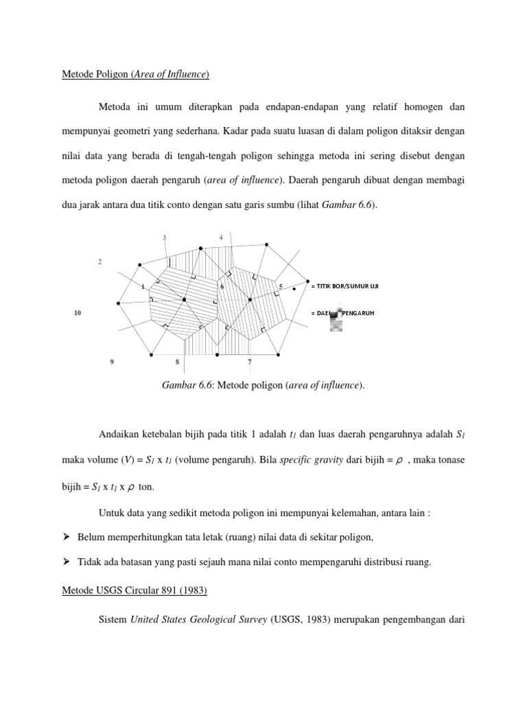 Metode Poligon dalam Pengukuran Sumberdaya | PDF | Sains & Matematika