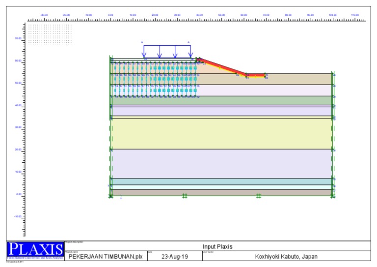 Trial Input Plaxis | PDF | Areas Of Computer Science | Computing