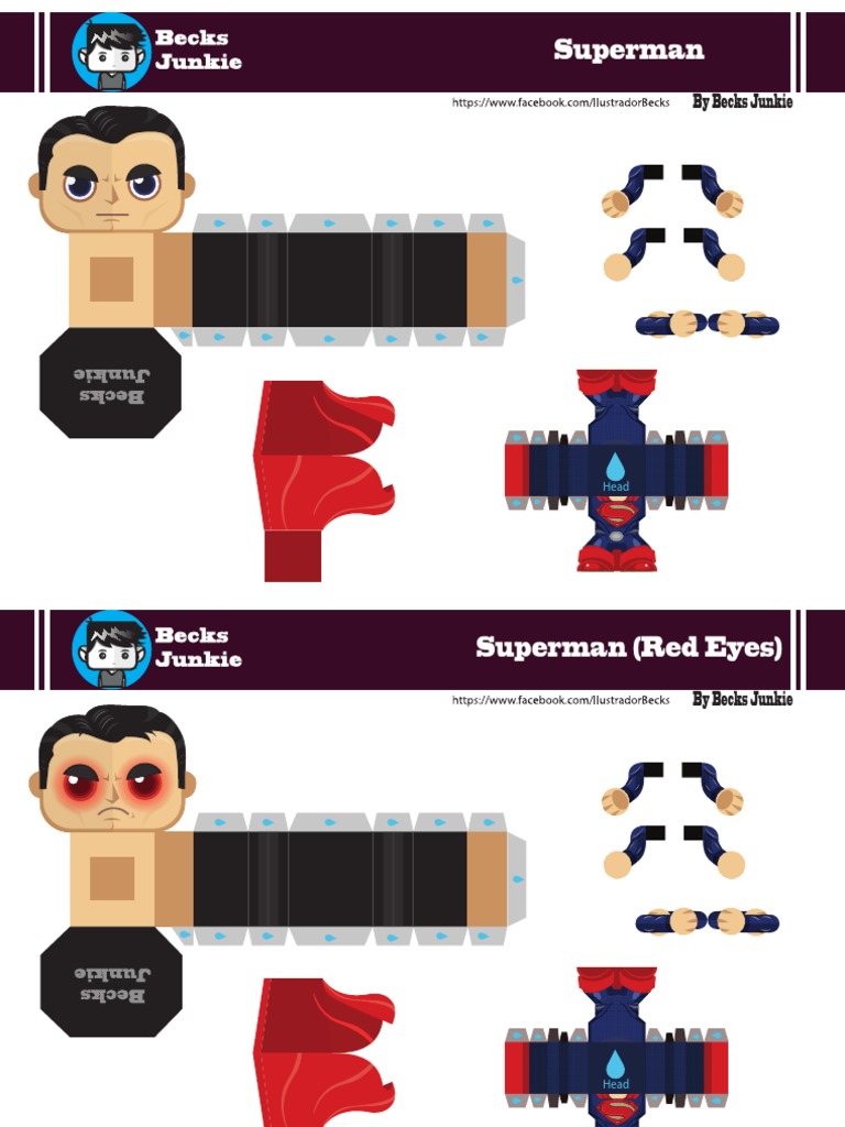 Superman Papercraft by Becks Junkie PDF | PDF