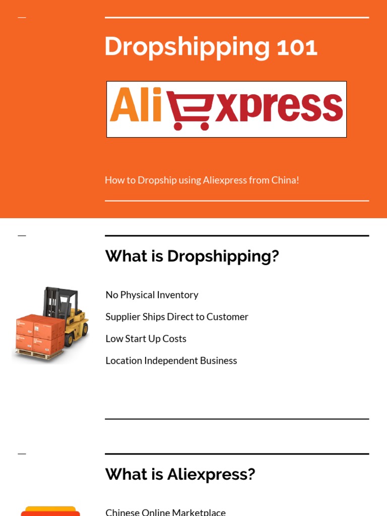 Dropshipping Aliexpress PDF | PDF