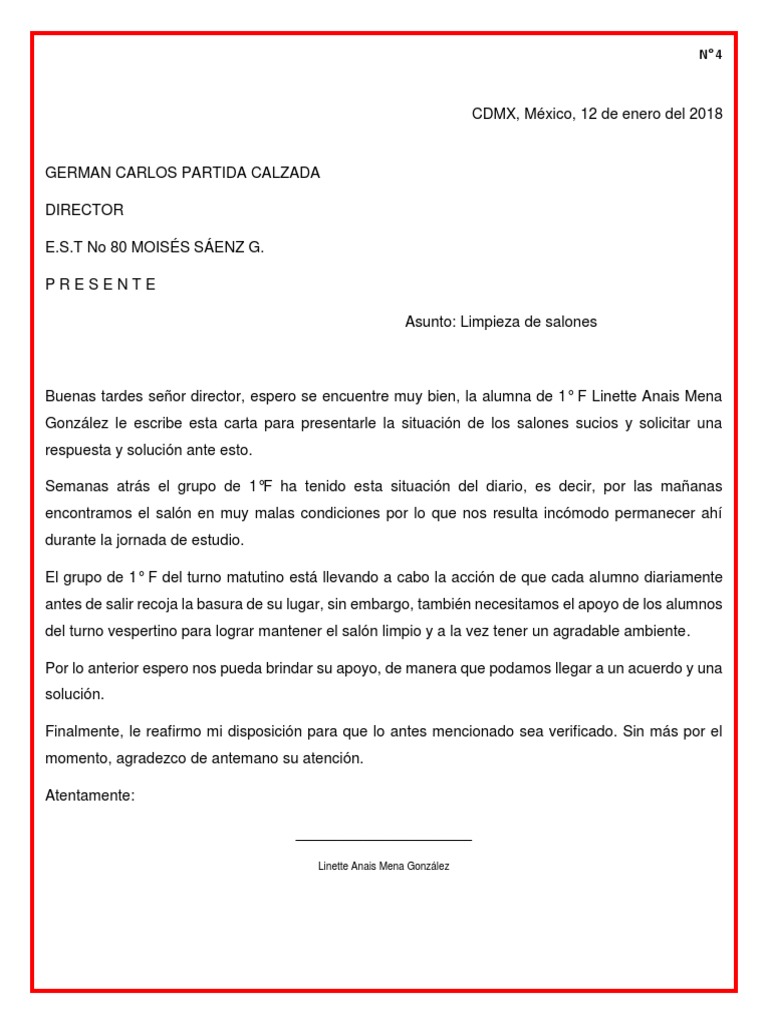 Carta Formal e Informal | PDF