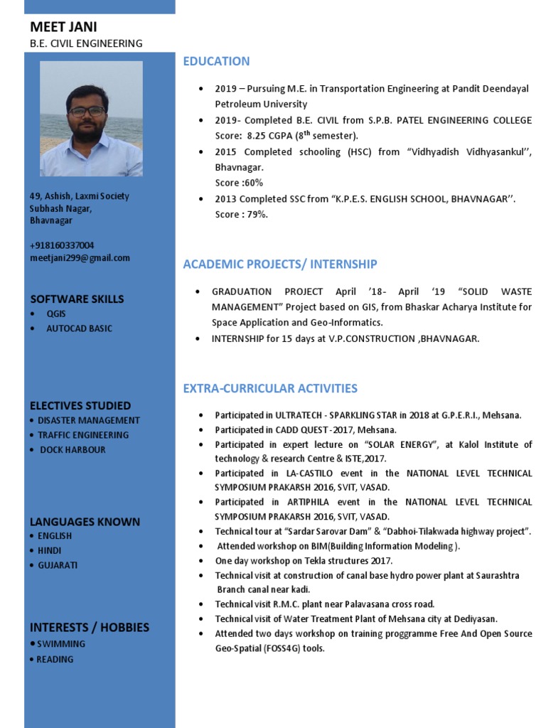 Meet CV | PDF | Engineering | Economic Sectors