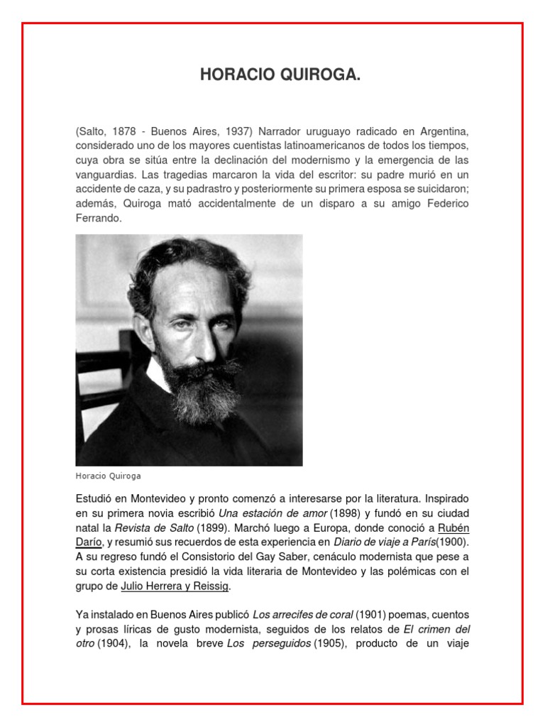 Horacio Quiroga | PDF