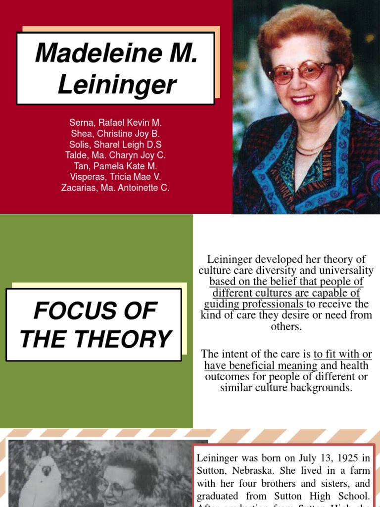 Leininger's Transcultural Nursing Theory | PDF | Nursing | Health Care