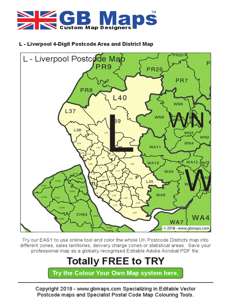 Liverpool Postcode Map | PDF | Written Communication | Address (Geography)