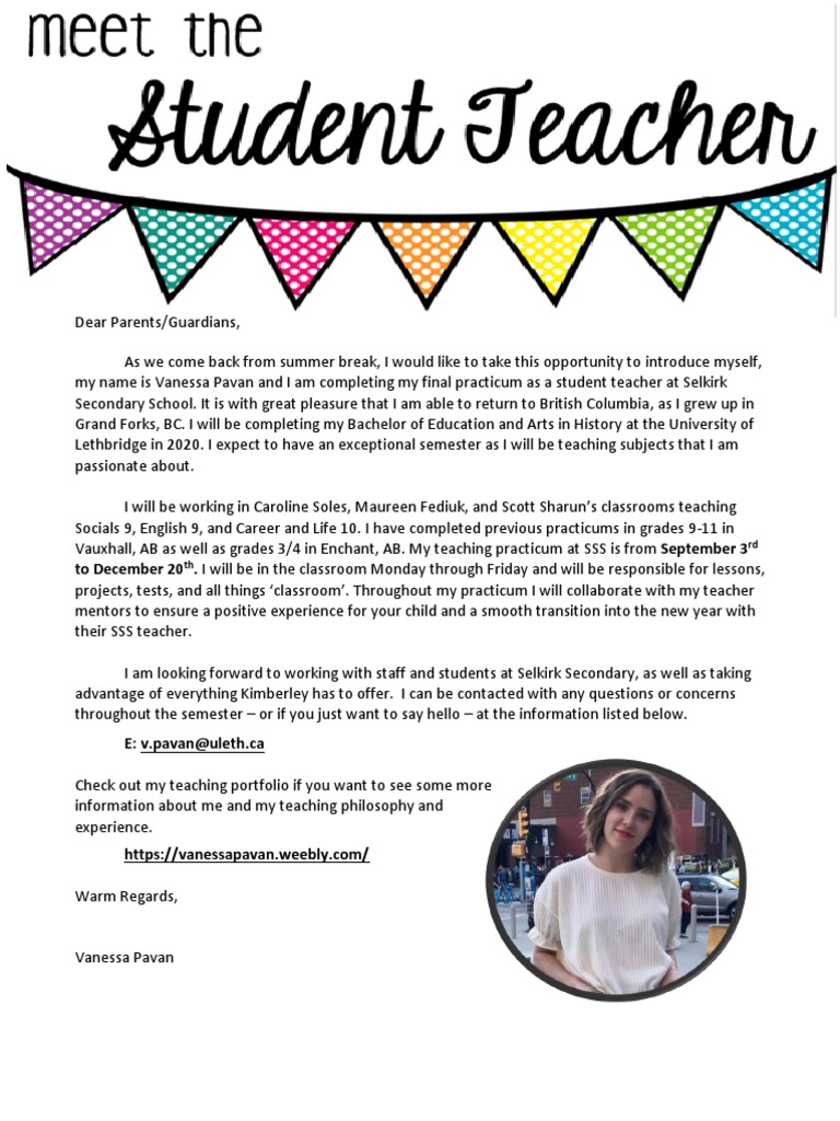 Letter To Parents | PDF