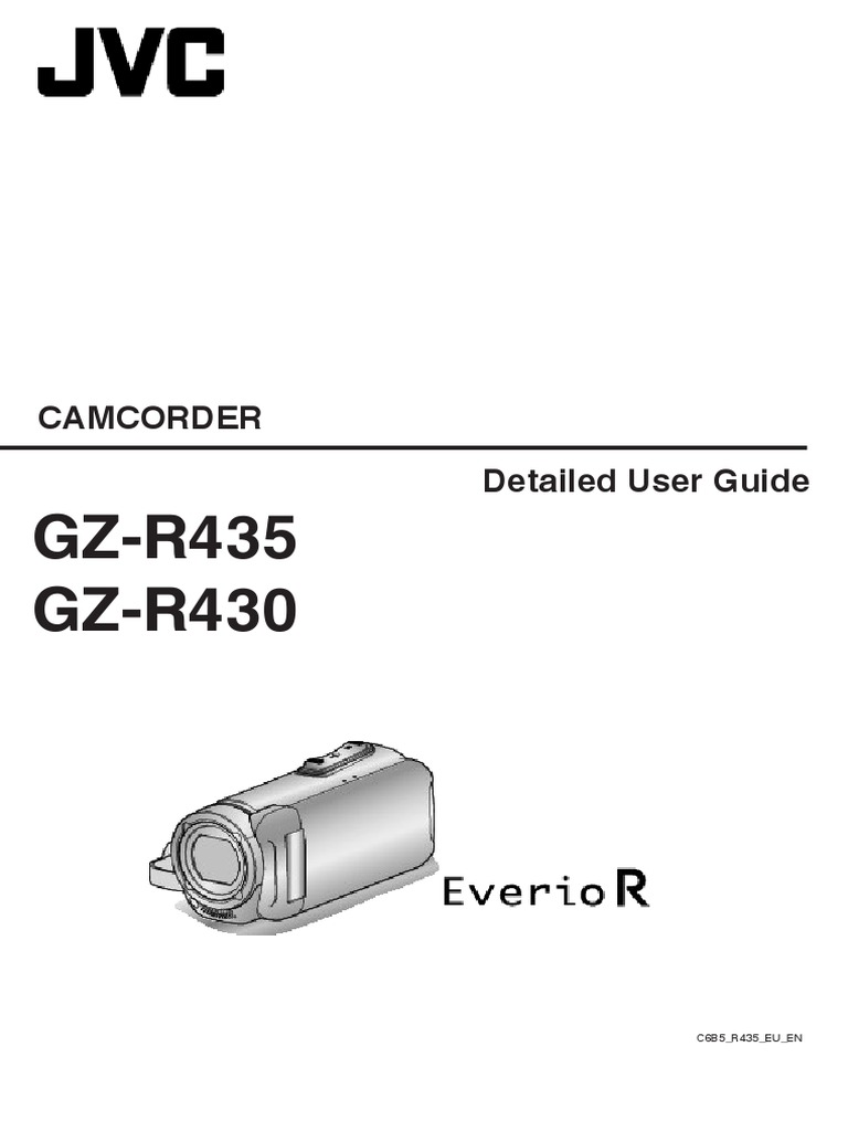 GZ-R435 GZ-R430: Camcorder Detailed User Guide | PDF | Computer Monitor ...