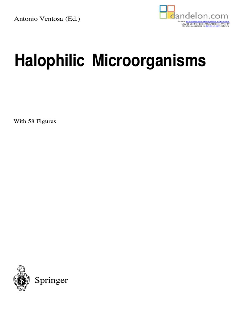 Halophilic Microorganisms | PDF | Archaea | Protein Targeting