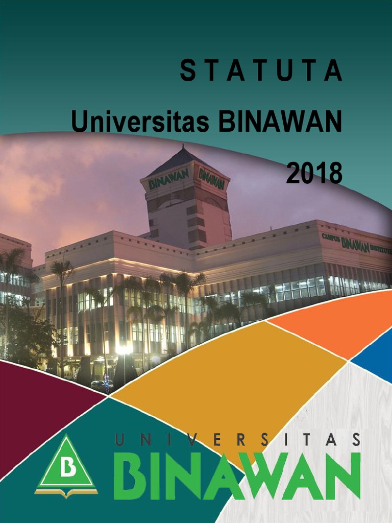 Statuta Universitas Binawan 2018 | PDF