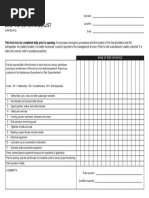 Daily Vehicle Checklist Free PDF Format Download | PDF