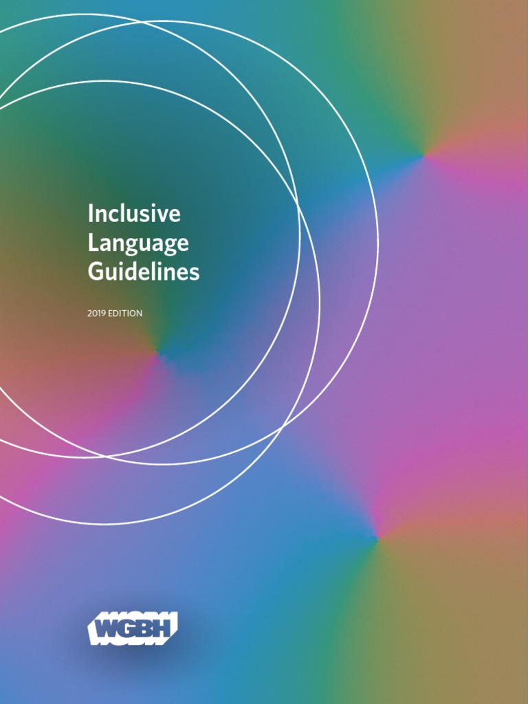 Inclusive Language Guidelines: 2019 EDITION | PDF | Substance Use ...